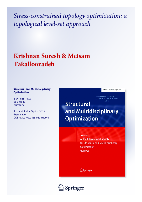 (PDF) Stress-constrained topology optimization: a topological level-set approach