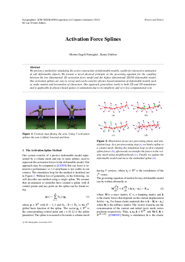 (PDF) Activation Force Splines