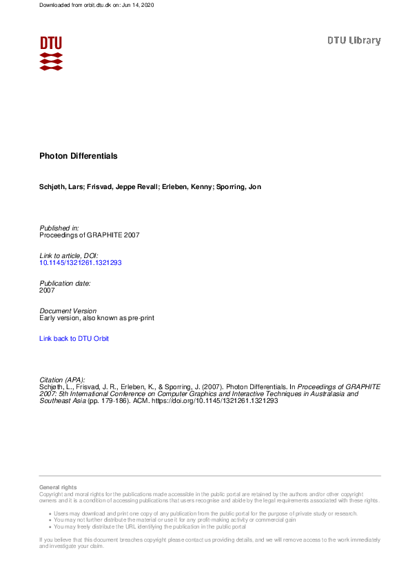 (PDF) Photon differentials