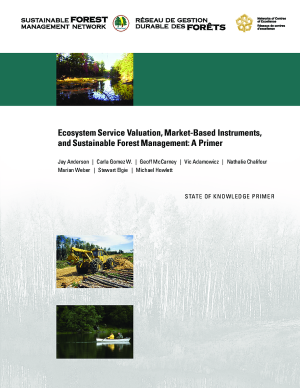 (PDF) Ecosystem Service Valuation, Market-Based Instruments, and ...