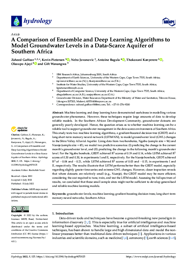 Pdf A Comparison Of Ensemble And Deep Learning Algorithms To Model