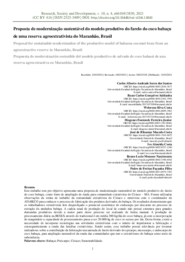 (PDF) Proposta de modernização sustentável do modelo produtivo do ...