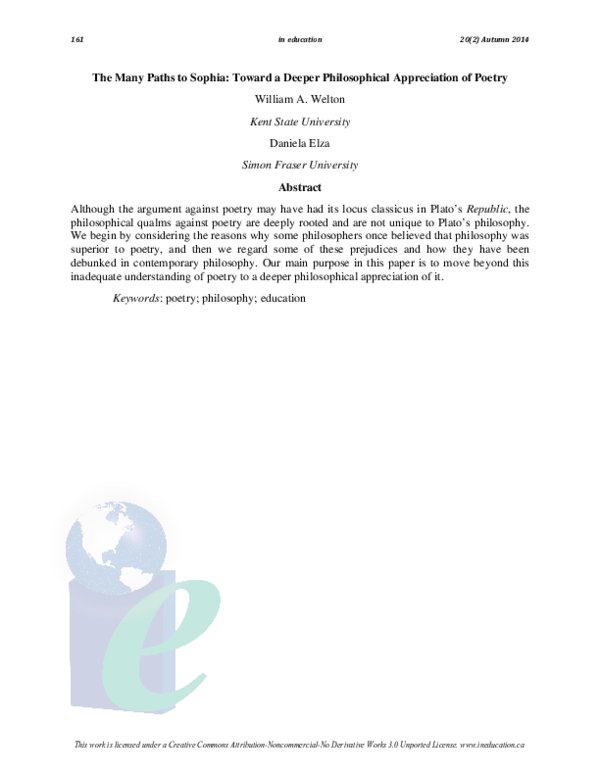 (PDF) The Many Paths to Sophia: Toward a Deeper Philosophical ...