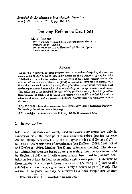 (PDF) Deriving Reference Decisions