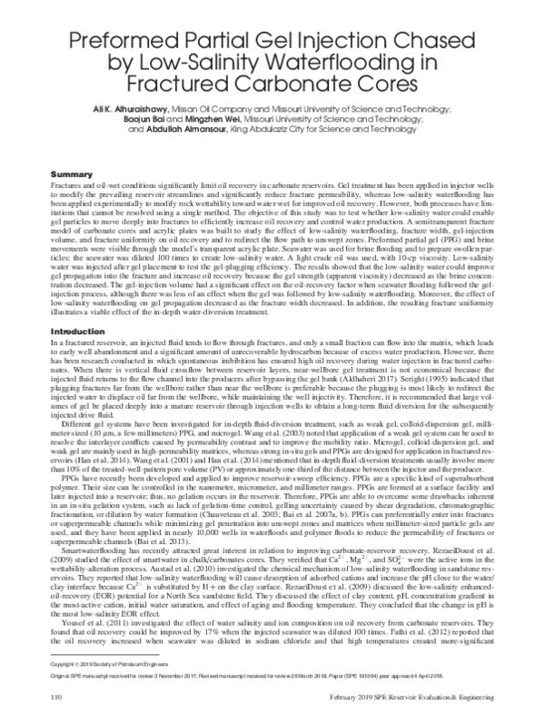 (PDF) Preformed Partial Gel Injection Chased by Low-Salinity ...