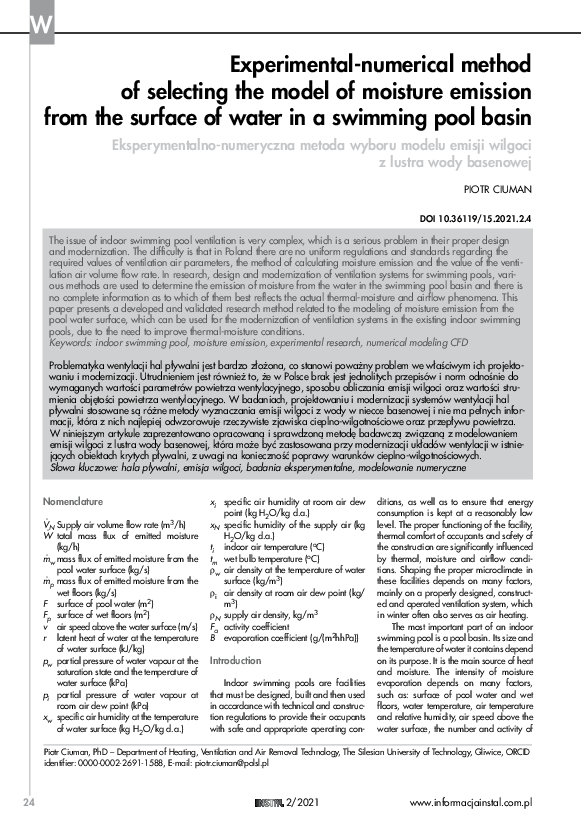 (PDF) Experimental-numerical method of selecting the model of moisture ...