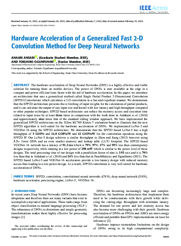 (PDF) Hardware Acceleration of a Generalized Fast 2-D Convolution ...