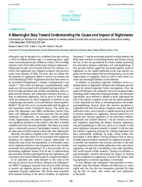 (PDF) A Meaningful Step Toward Understanding the Cause and Impact of ...