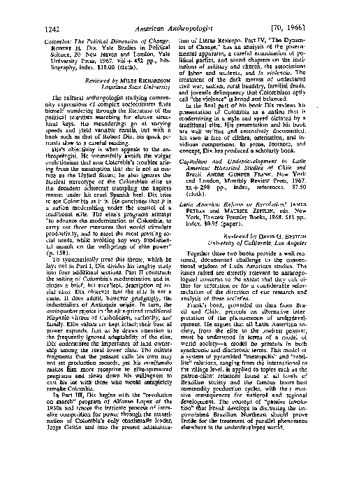 (PDF) Capitalism and Underdevelopment in Latin America: Historical ...