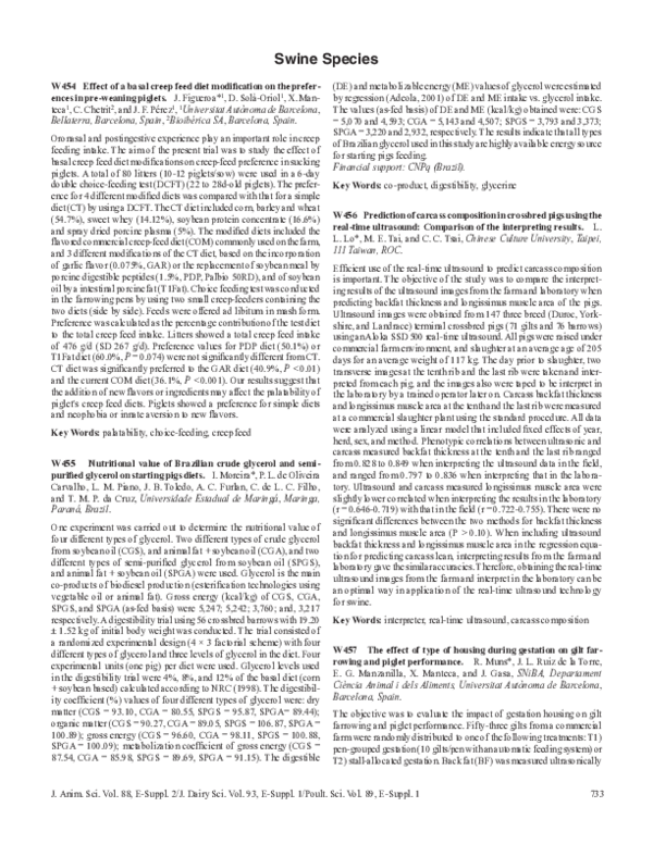 (PDF) Effect of a basal creep feed diet modification on the preferences ...