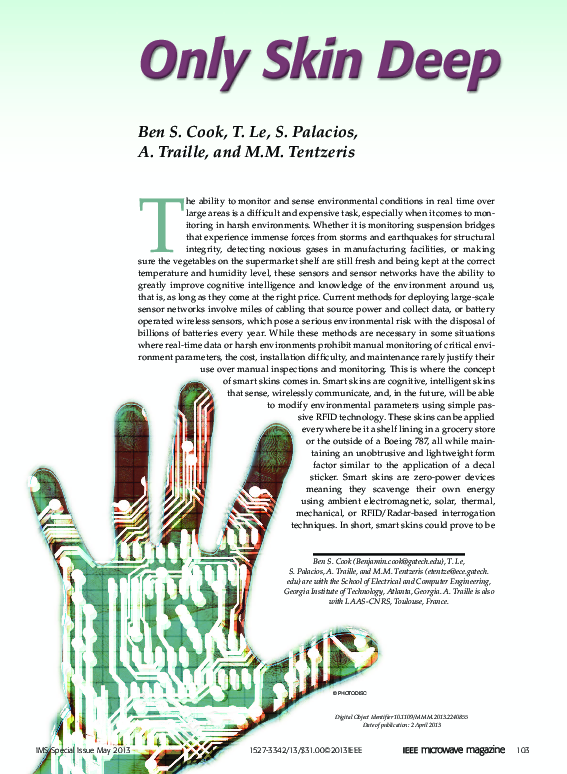 (PDF) Only skin deep: Inkjet-printed zero-power sensors for large-scale ...