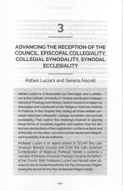 (PDF) Advancing the reception of the Council. Episcopal collegiality ...