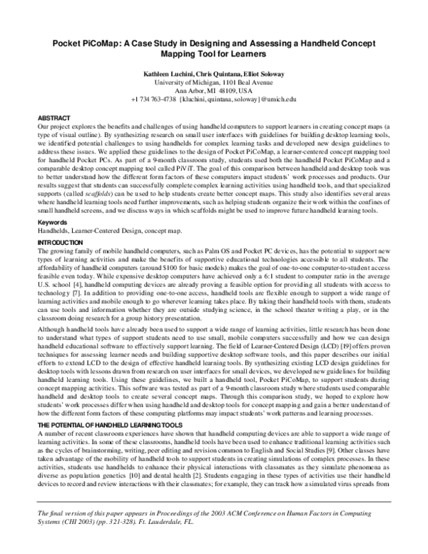 (PDF) Pocket PiCoMap | Elliot Soloway - Academia.edu