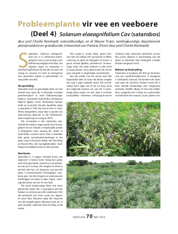 (PDF) Probleemplante vir vee en veeboere - (Deel 4) Solanum ...