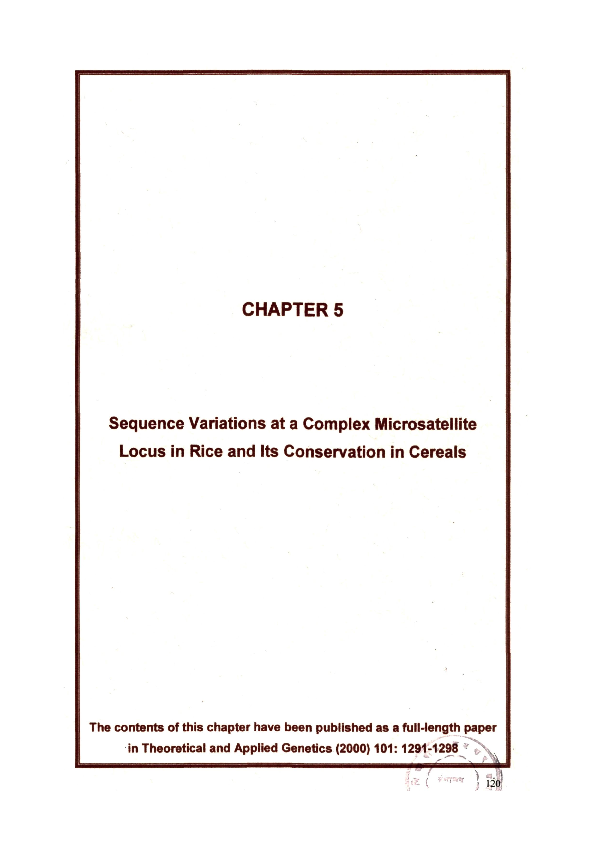 (PDF) Sequence variations at a complex microsatellite locus in rice and ...