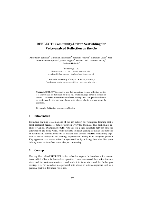 (PDF) REFLECT: Community-driven scaffolding for voice-enabled ...