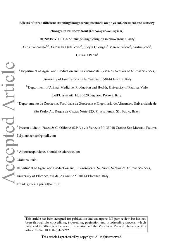 (PDF) Effects of three different stunning/slaughtering methods on ...