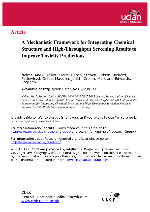 (PDF) Integrating Chemical Structure and High-Throughput Screening for ...