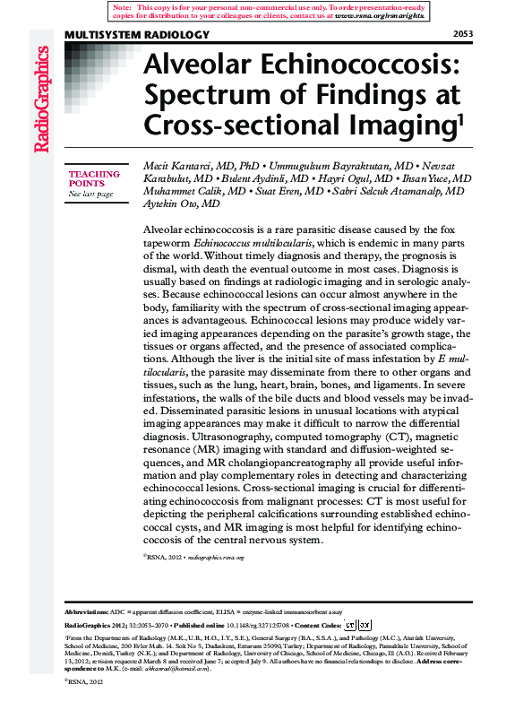 (PDF) Alveolar Echinococcosis: Spectrum of Findings at Cross-sectional Imaging | Suat Eren ...
