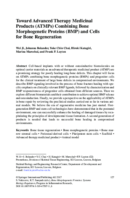 (PDF) Toward Advanced Therapy Medicinal Products (ATMPs) Combining Bone ...
