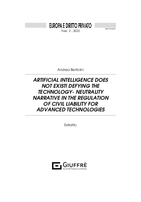 (PDF) AI does not exist! Defying the technology-neutrality narrative in ...