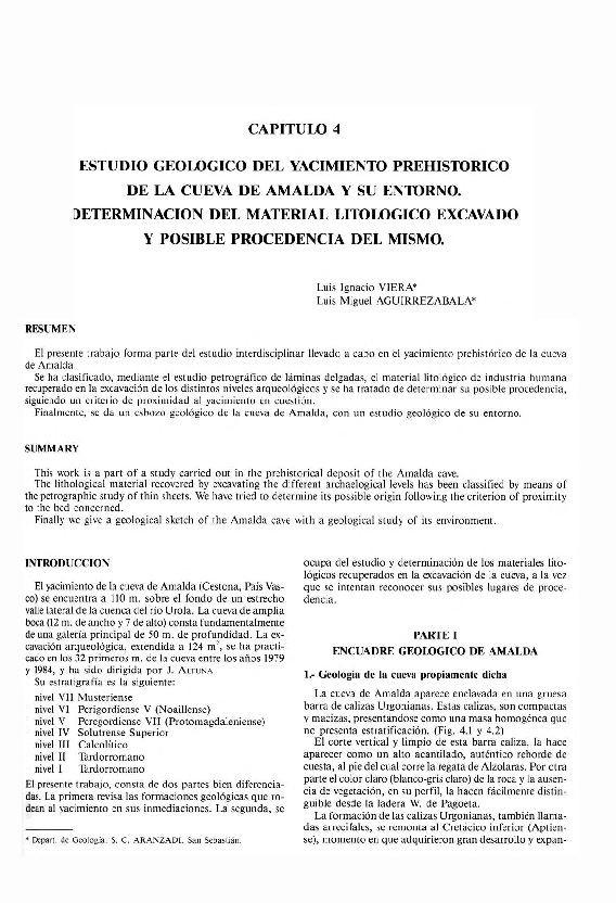 (PDF) Estudio geológico del yacimiento prehistórico de la cueva de Amalda y su entorno ...