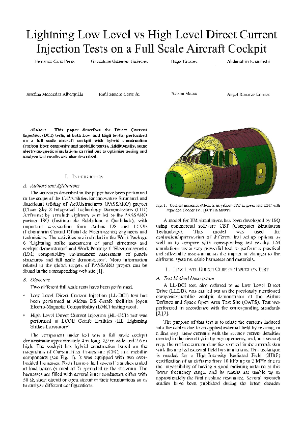 (PDF) Lightning Low Level vs High Level Direct Current Injection Tests ...