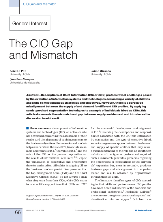 (PDF) The CIO Gap and Mismatch