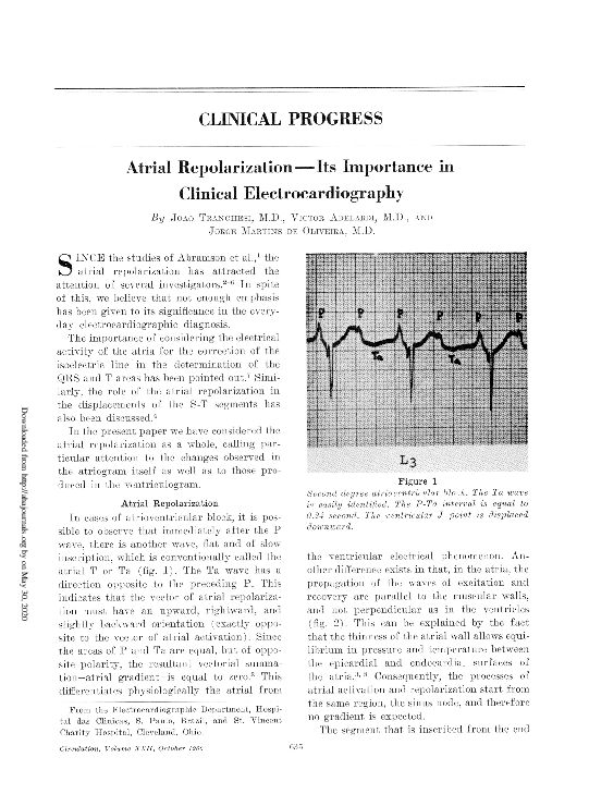 (PDF) Understanding Atrial Repolarization in ECG Interpretation