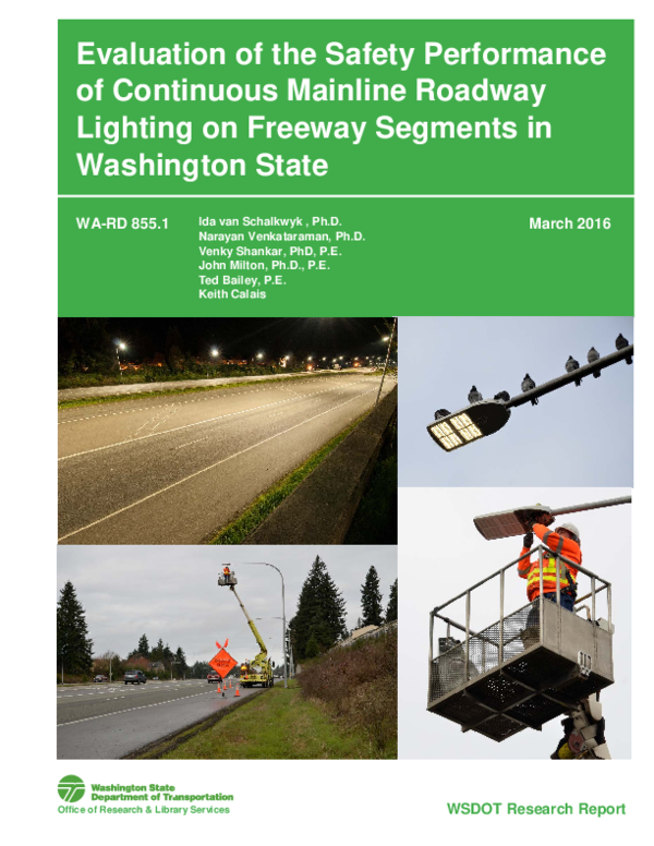 (PDF) Safety Assessment of Continuous Roadway Lighting on Freeways