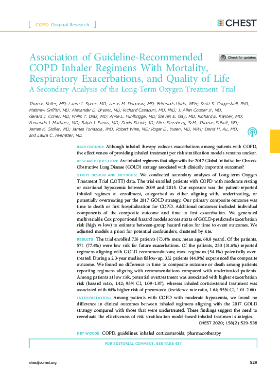 (PDF) Association of Guideline-recommended COPD Inhaler Regimenswith ...