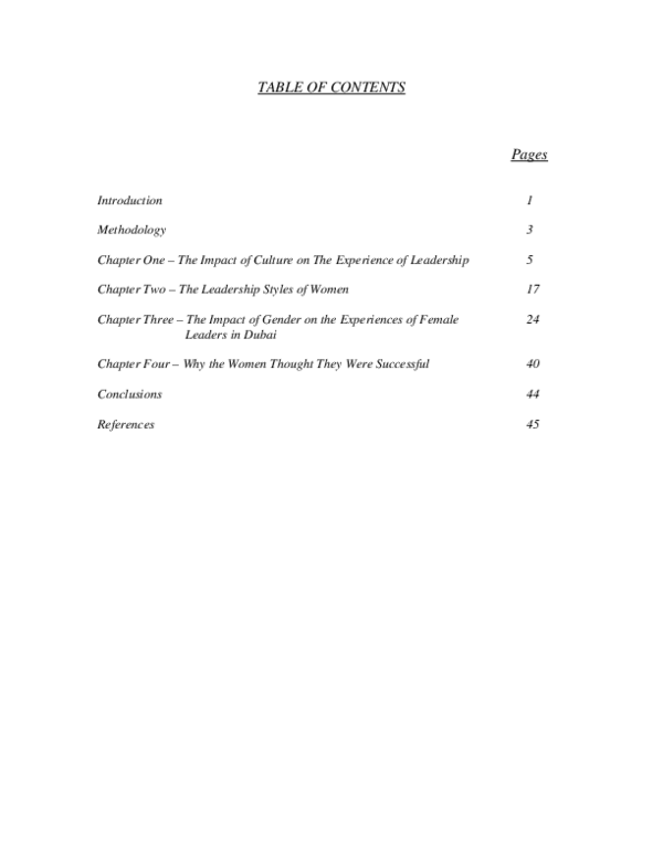 (PDF) Table of Contents Pages