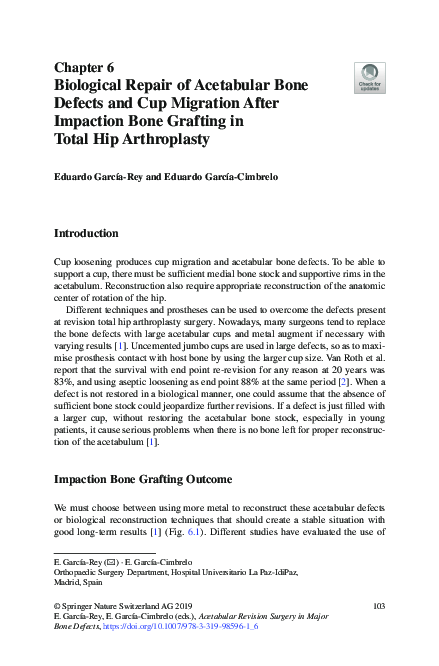 (PDF) Biological Repair of Acetabular Bone Defects and Cup Migration ...