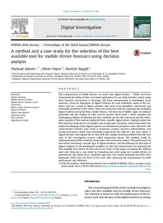 (PDF) A method and a case study for the selection of the best available ...