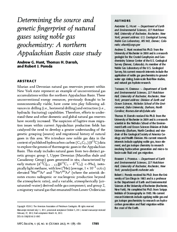 (PDF) Determining the source and genetic fingerprint of natural gases ...