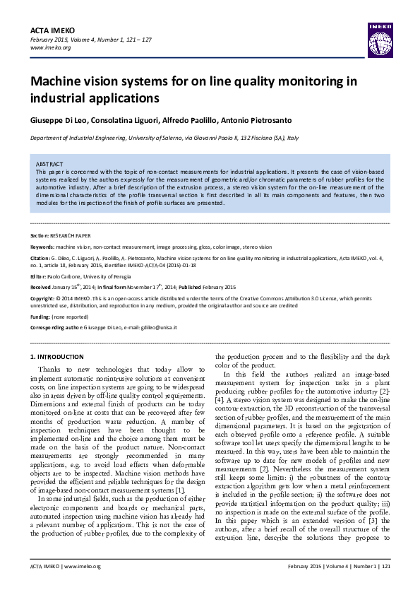 (PDF) Machine vision systems for on line quality monitoring in ...