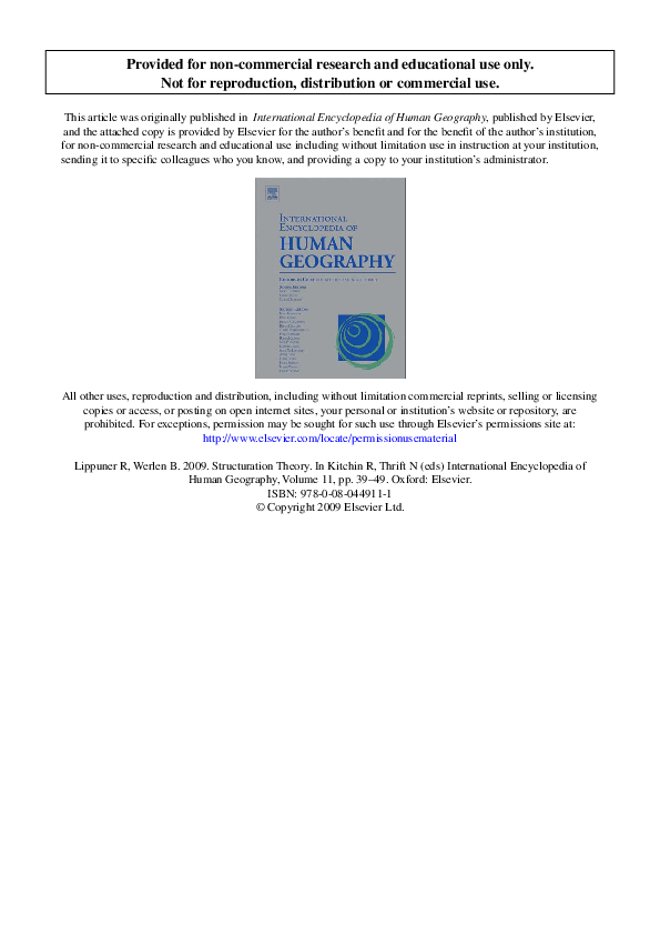 (PDF) Structuration Theory