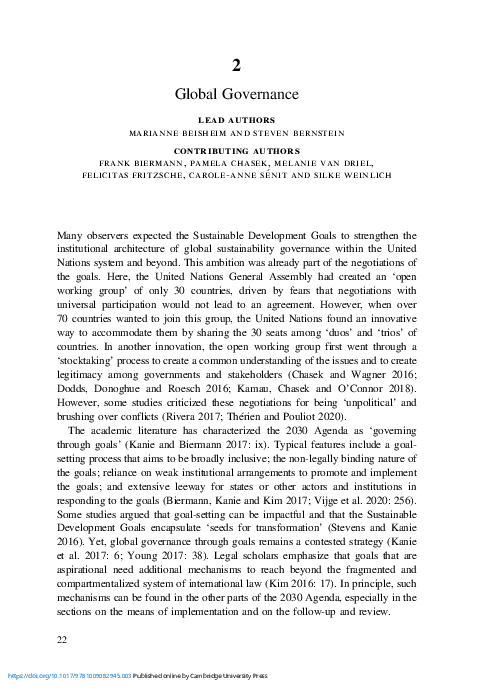 (PDF) Global Governance
