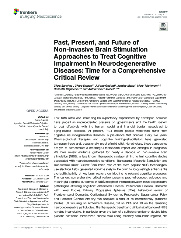 (PDF) Past, Present, and Future of Non-invasive Brain Stimulation ...