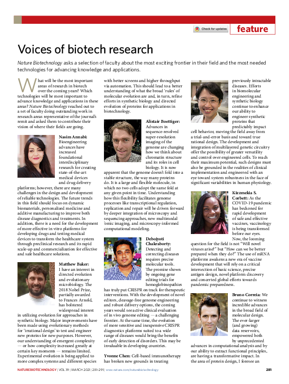(PDF) Voices of Biotech Research