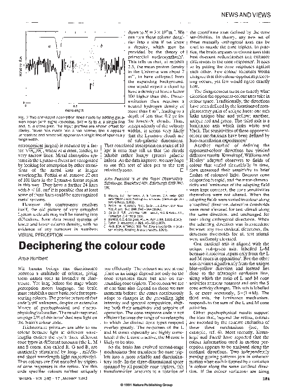 (PDF) Deciphering the colour code