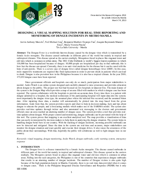 (PDF) Designing a Visual Mapping Solution for Real-Time Reporting and ...