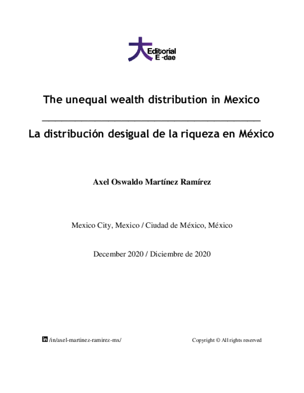(PDF) The unequal wealth distribution in Mexico