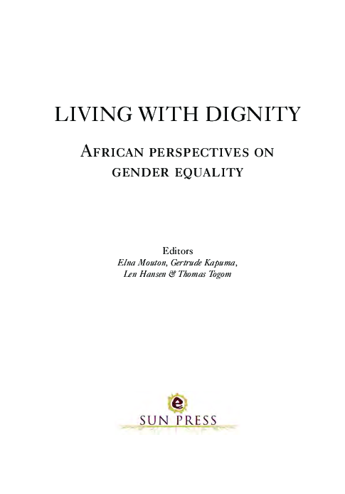 (PDF) Living with Dignity: African Perspectives on Gender Equality