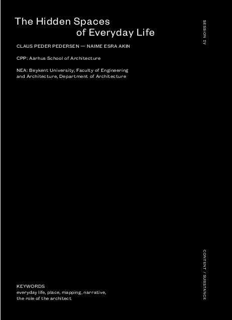 (PDF) The Hidden Spaces of Everyday Life