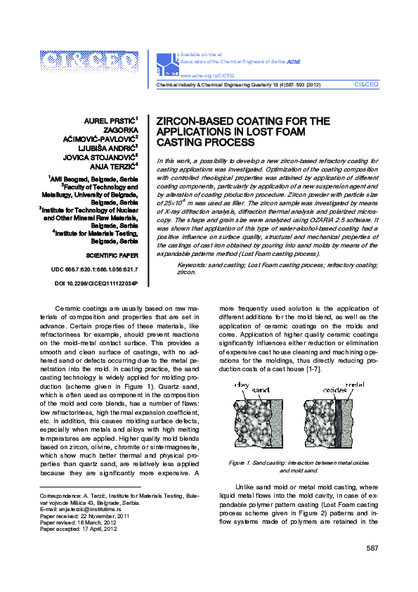 (PDF) Scientific paper zircon-based coating for the applications in ...