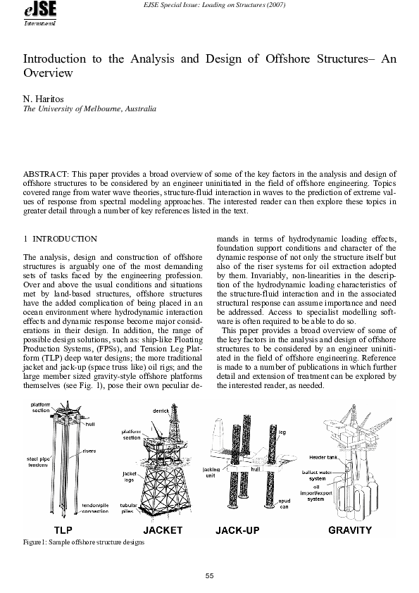 (PDF) Introduction to the Analysis and Design of Offshore Structures ...