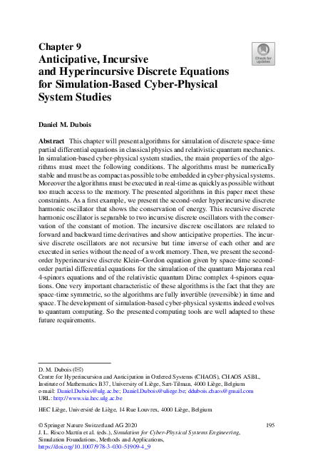 (PDF) Anticipative, Incursive and Hyperincursive Discrete Equations for ...