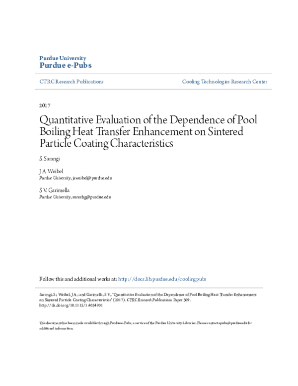 (PDF) Quantitative Evaluation of the Dependence of Pool Boiling Heat ...