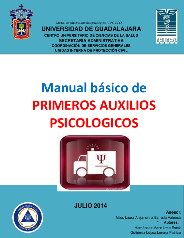 (PDF) Manual primeros auxilios psicologicos